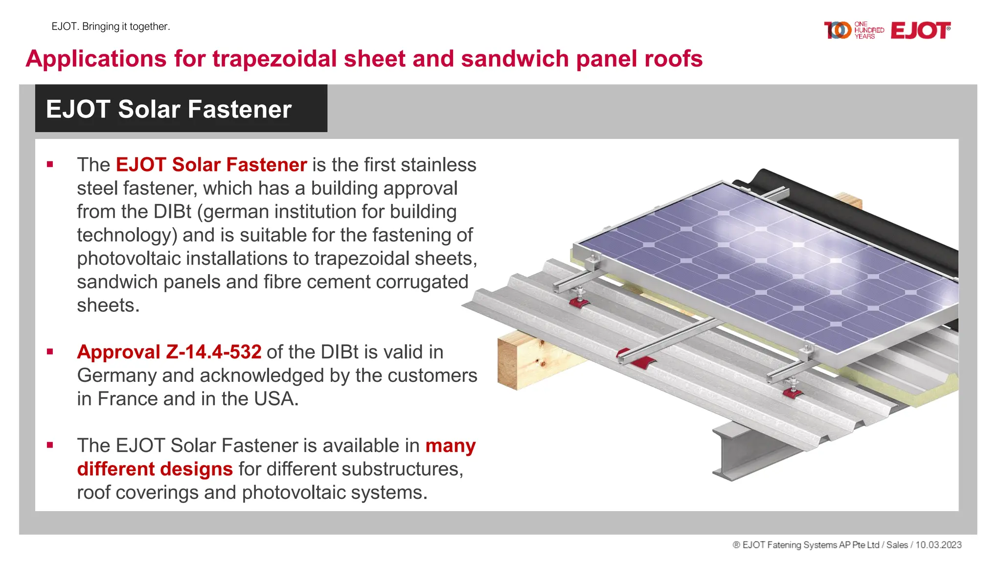 EJOT Solar Product Presentation EJOT Solar Product Presentation | PPT