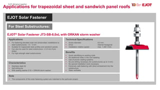 EJOT Solar Product Presentation EJOT Solar Product Presentation | PDF ...