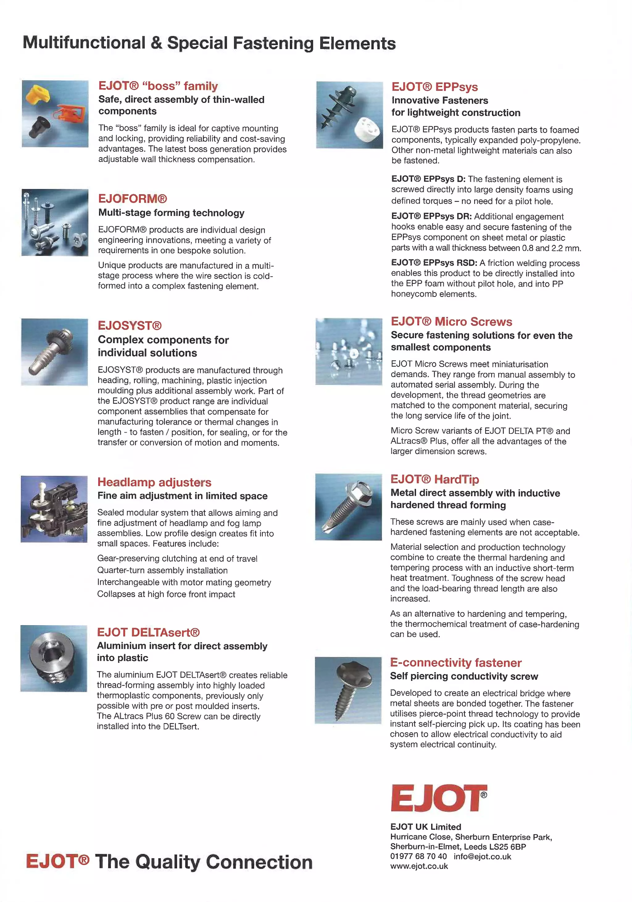 EJOT strong connections 2014 | PDF