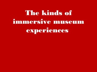 Immersion in Museums | PPT