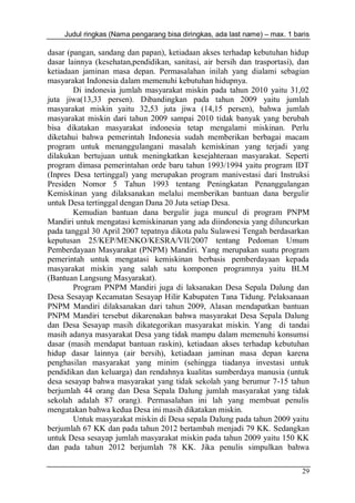 Implementasi Program PNPM Mandiri | PDF