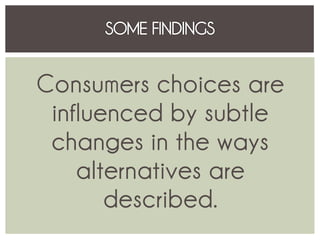 Ways by which consumers stray from a deliberative, rational decision ...