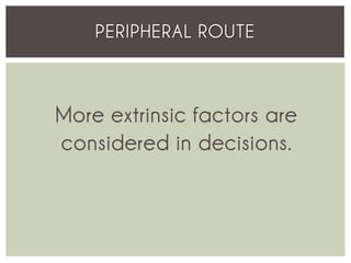 Ways by which consumers stray from a deliberative, rational decision ...