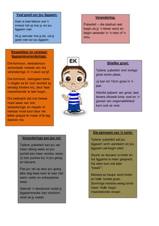 MY LIGGAAMSBEELD | DOCX