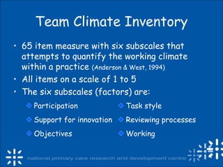 TCI in general pracice - reliability (2006) | PPTX | Resume Writing and ...