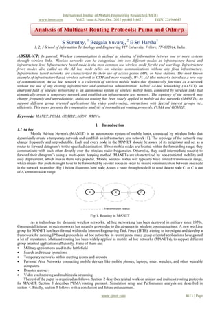 Analysis of Multicast Routing Protocols: Puma and Odmrp | PDF | Computer Networking | Computing