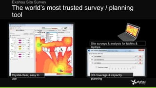 Ekahau Wi-Fi Tools (Site Survey, Planning, Spectrum Analysis) | PPTX