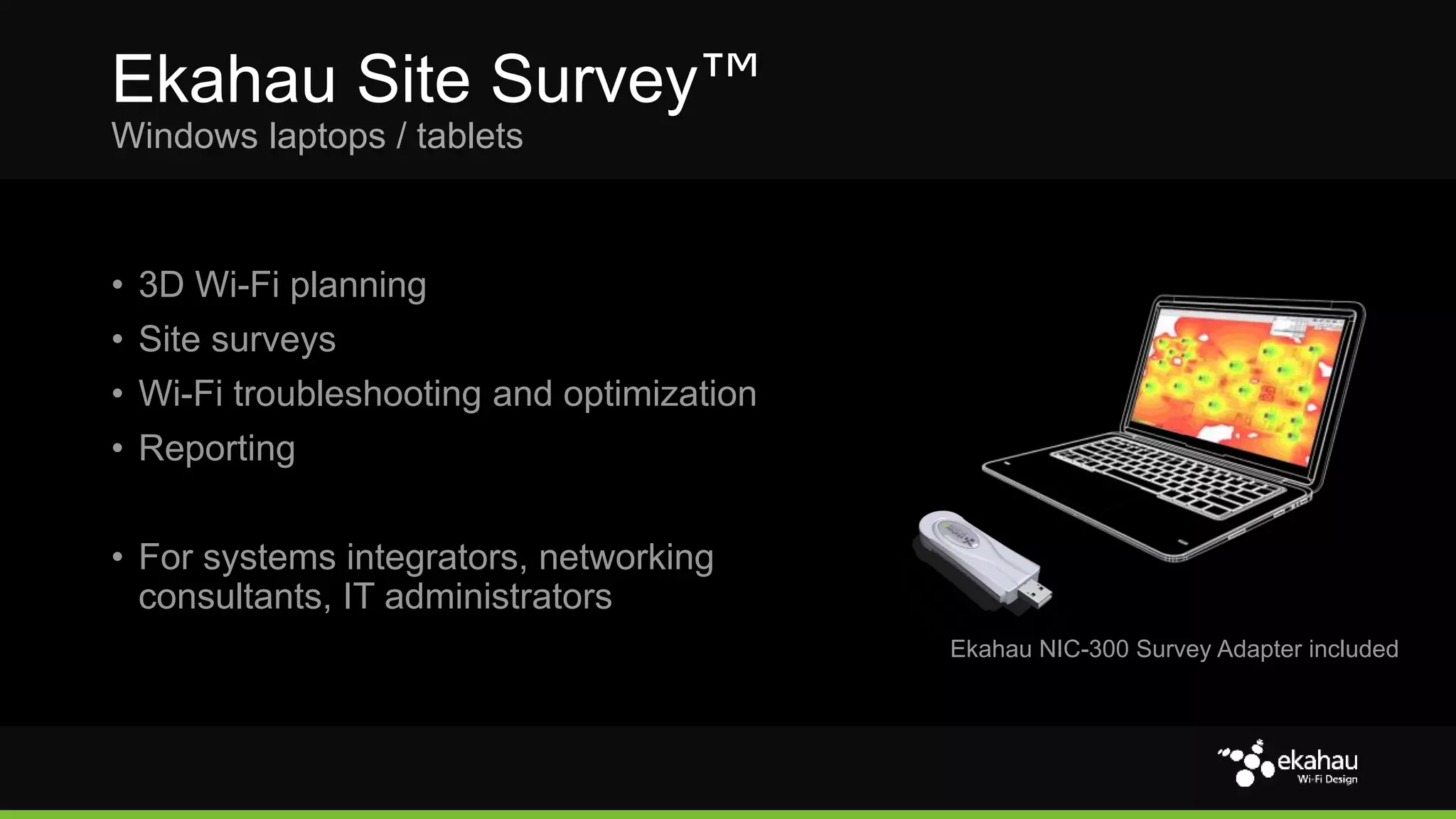 Ekahau SIte Survey, 3D Planner & Other Wi-Fi Tools Presentation | PPTX