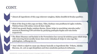 Ekangveera Rasa A Strategic Herbo-Mineral Formulation for Neurological ...