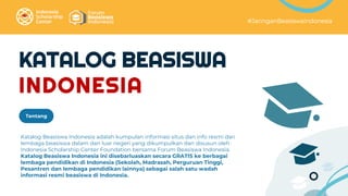 Katalog Daftar Beasiswa Dalam dan Luar Negeri | PDF