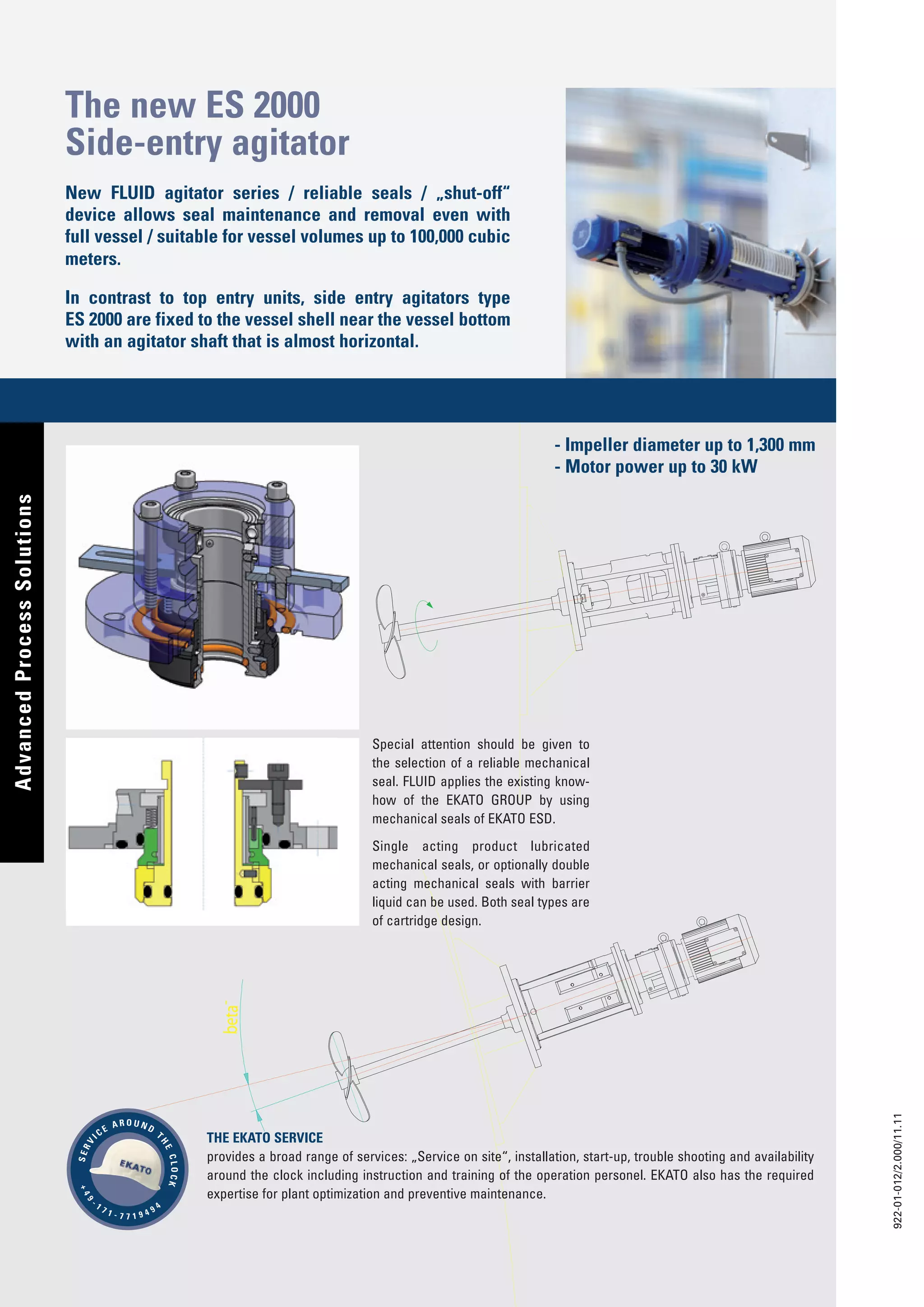 Agitador Ekato Fluid Side | PDF
