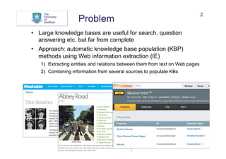 Relation Extraction from the Web using Distant Supervision | PDF | Databases | Computer Software ...