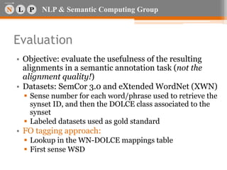 Word Tagging with Foundational Ontology Classes | PPTX