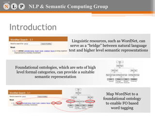 Word Tagging with Foundational Ontology Classes | PPTX