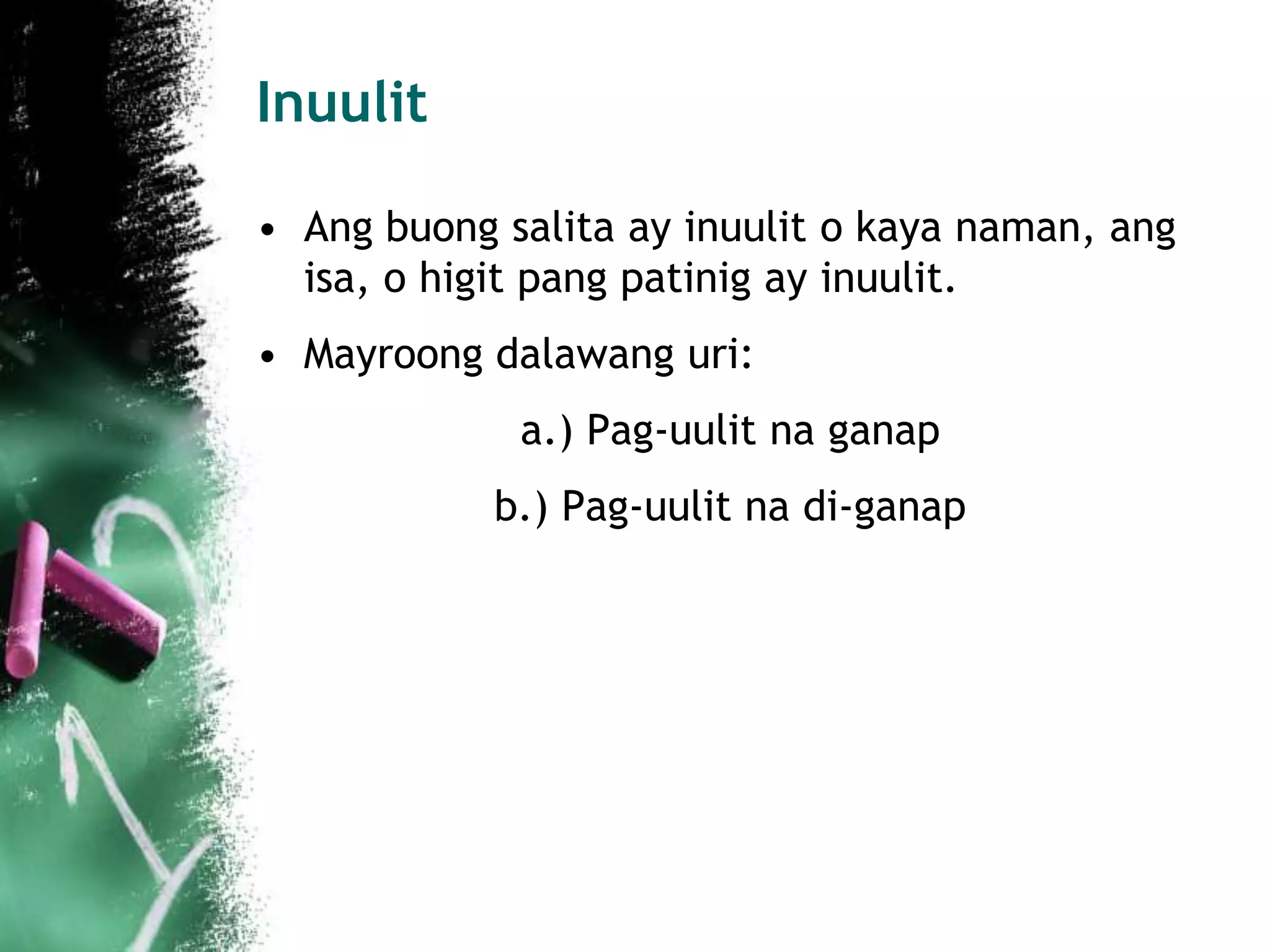 kayarian ng mga salita | PPTX