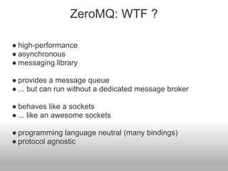 ekbpy'2012 - Антон Патрушев - ZeroMQ | PPT