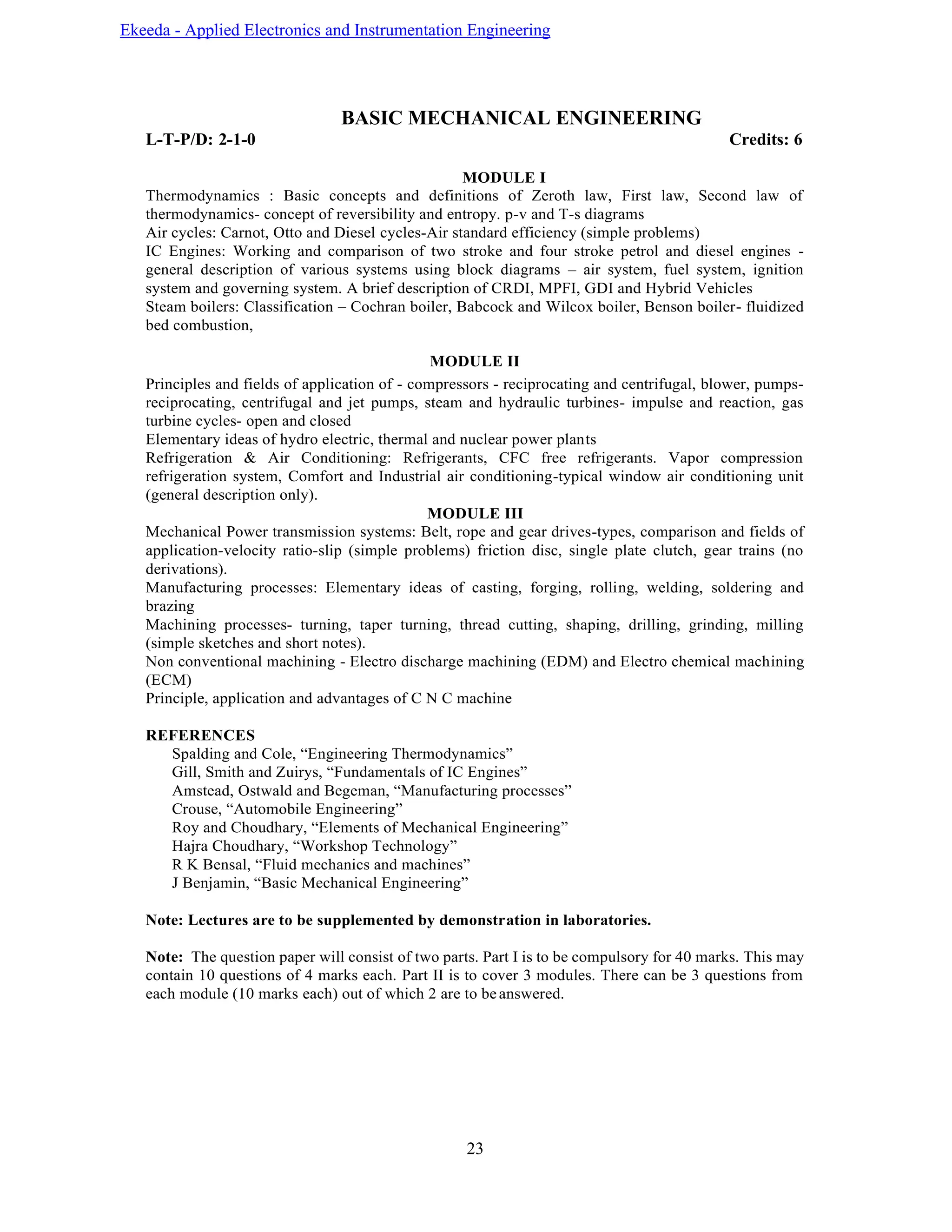 Ekeeda - Applied Electronics and Instrumentation Engineering | PDF