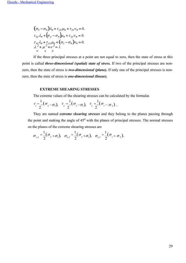 Ekeeda - Mechanical Engineering - Strength of Materials | PDF | Physics | Science