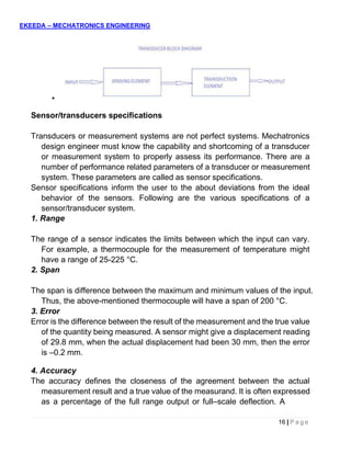 Ekeeda - Mechatronics Engineering - Introduction to Mechatronics | PDF | Technology & Computing