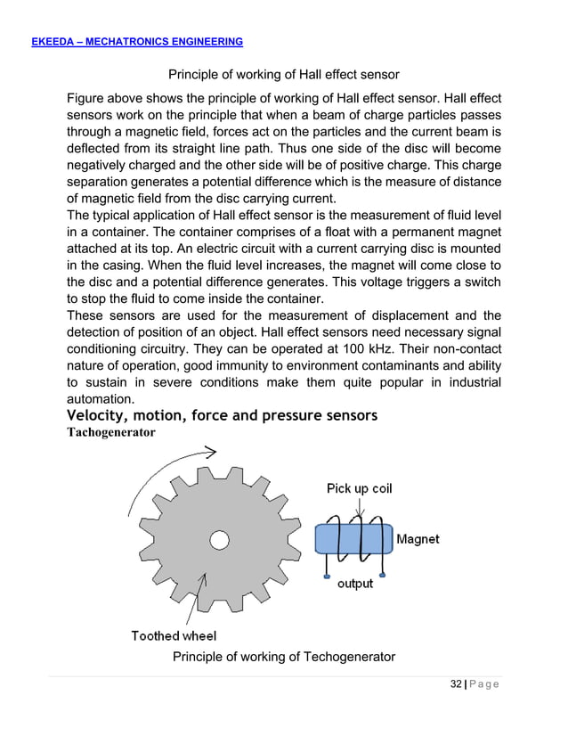 Ekeeda - Mechatronics Engineering - Introduction to Mechatronics