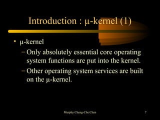 EKernel: an object-oriented micro-kernel | PPT