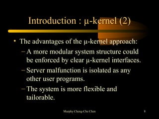 EKernel: an object-oriented micro-kernel | PPT