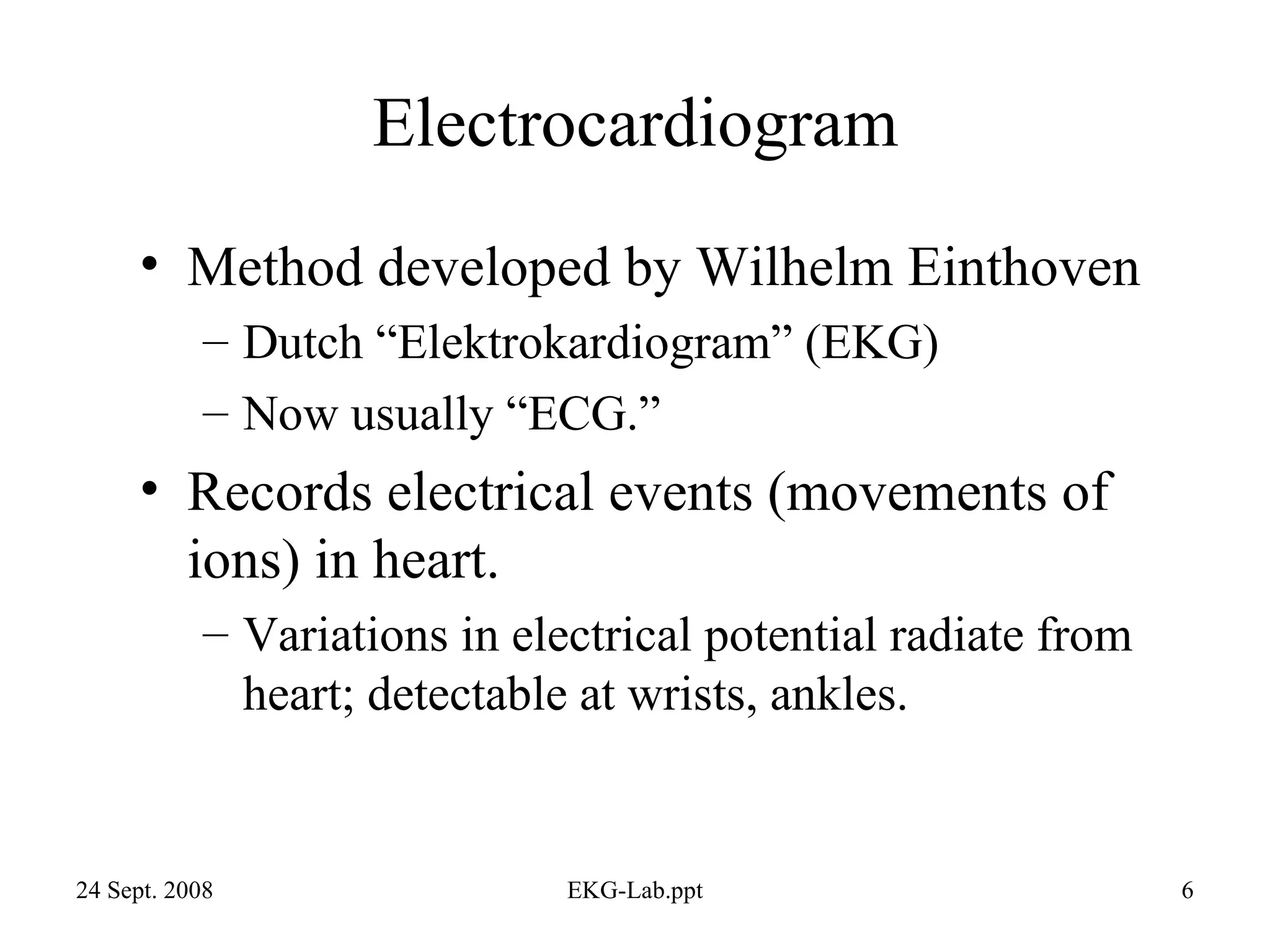 Ekg labCardiac electrophysiology | PPT | Heart and Cardiovascular ...