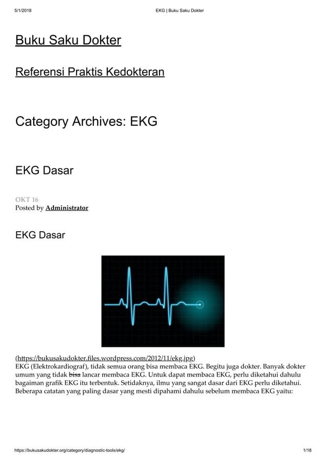 Ekg buku saku dokter | PDF