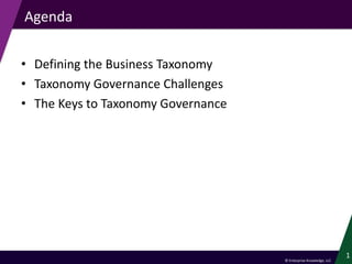 Taxonomy Governance and Iteration | PDF
