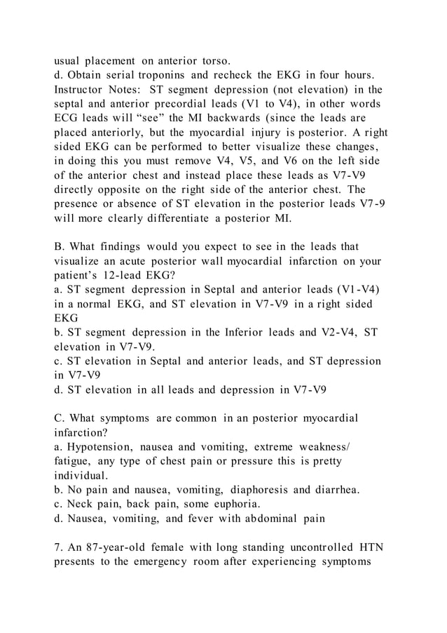 EKG Worksheet Answer each question below. Use complete | DOCX | Heart ...