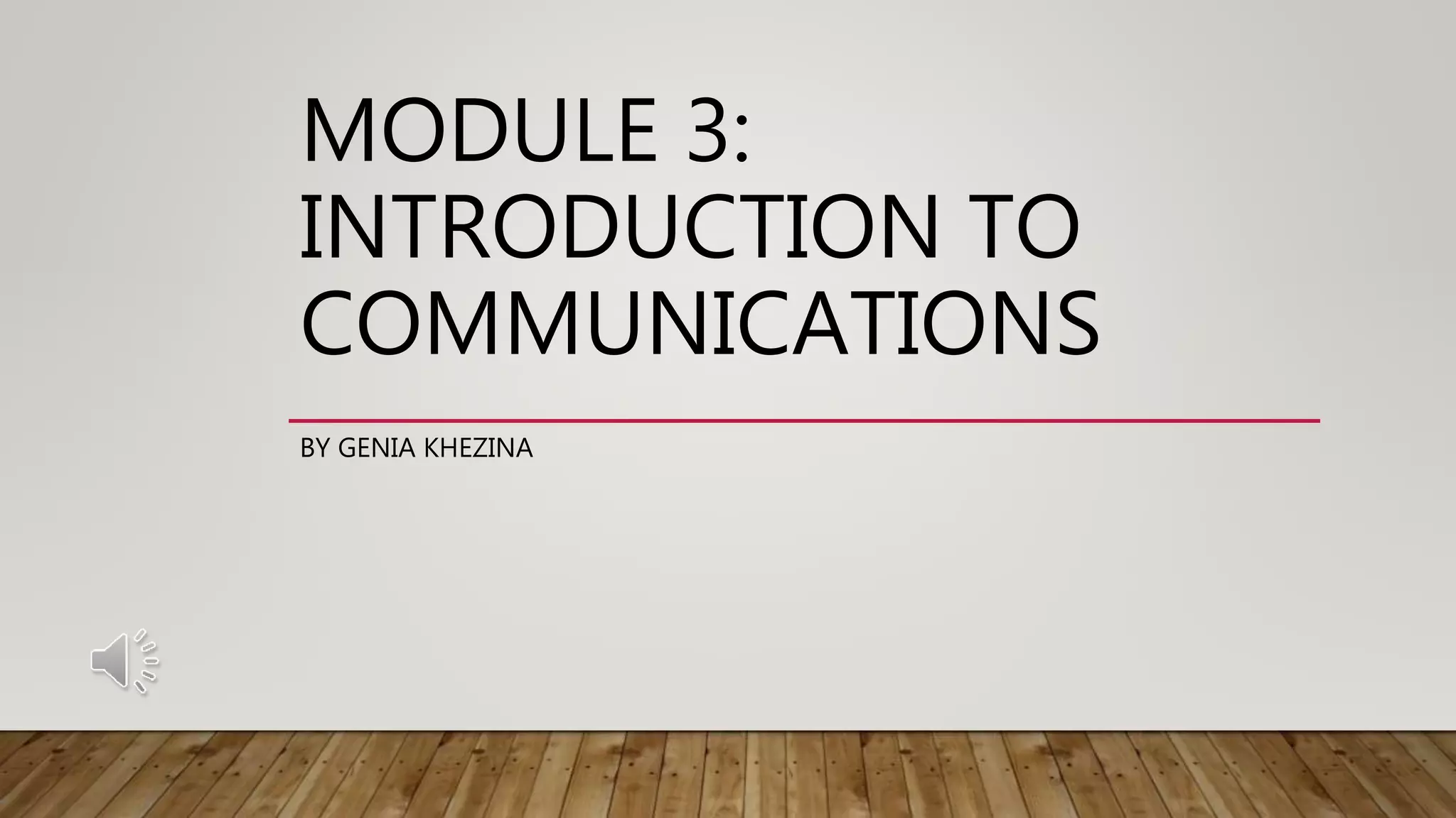 Ekhezina module3 122217 | PPT