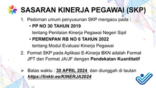 E-KINERJA BKN badan kepegawaian nasional | PPT