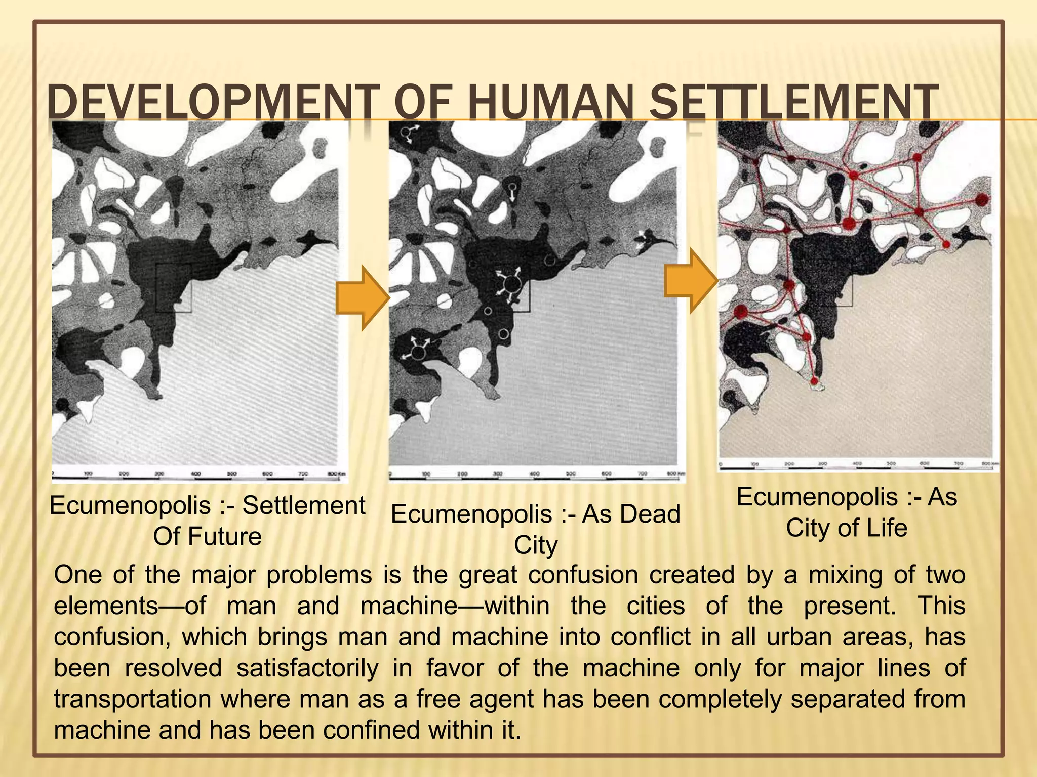 Doxiadis : Ekistics the science of human settlement | PPTX
