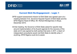 Ekiti Dfid Partnership | PPT