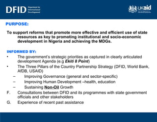 Ekiti DFID Partnership | PPT | Political Issues & policy | Politics