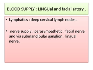 Salivary gland oral pathology development | PPTX