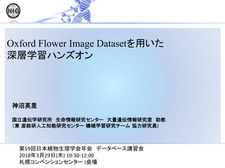 [2018-03-29]JSPP18 Oxford Flower Image Datasetを用いた深層学習ハンズオン | PDF