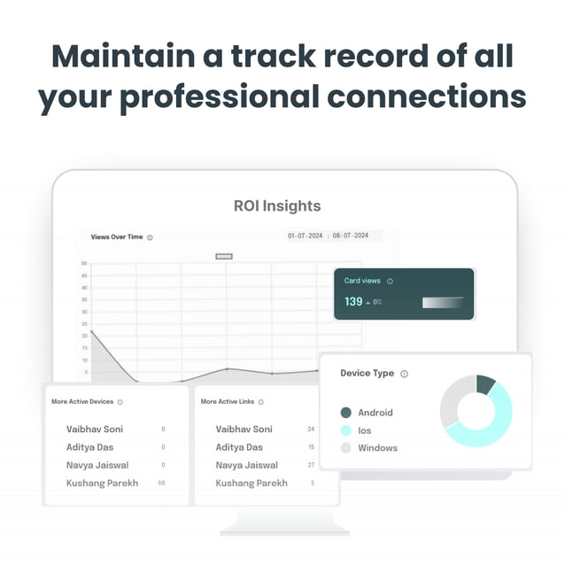 Maintain a track of connections with Ekko Digital Cards. | PDF
