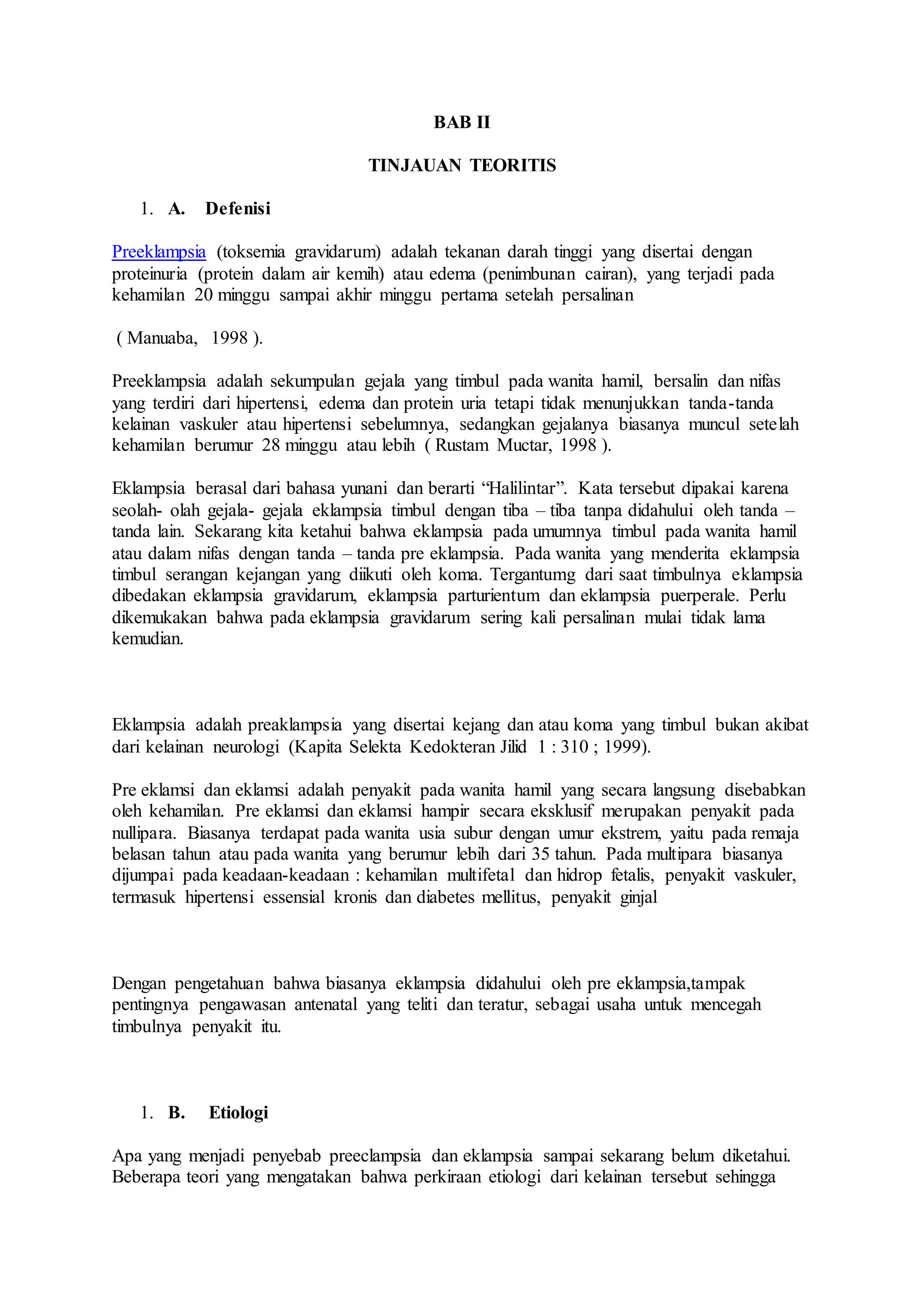Eklamsia lengkap | DOCX