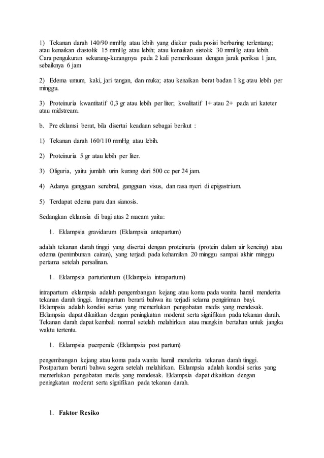 Eklamsia lengkap | PDF