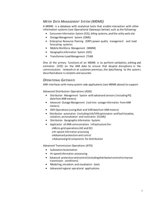 Advanced Metering Infrastructure Standards and protocol | DOCX
