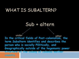 Eklavya as subaltern | PPTX