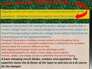 Clipping Circuits | PPTX