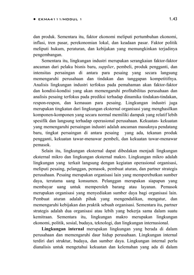 pengertian dasar bisnis, kewirausahaan, dan lingkungan bisnis | PDF