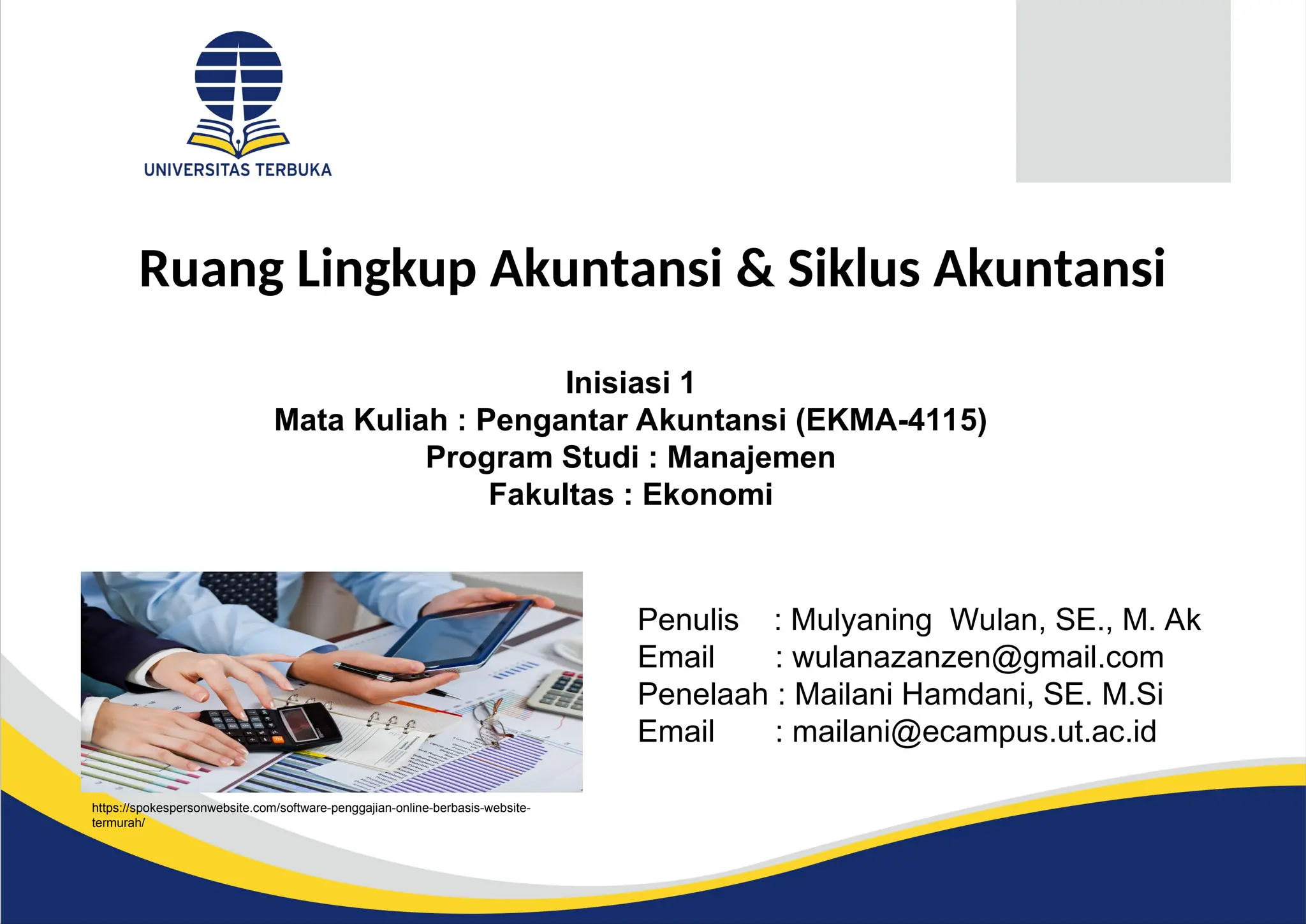 EKMA4115 1 Pengantar Akuntansi tentang Ruang Lingkup dan Siklus ...
