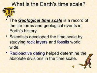 Comprehensive Overview of the Geological Time Scale and Earth's History ...