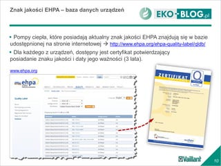 Znak jakości EHPA dla pomp ciepła | PPT