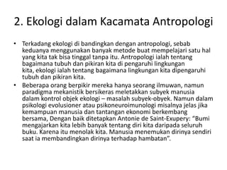 Ekologi dan ilmu lingkungan | PPTX