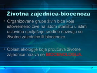 Ekologija opšti pojmovi | PPT