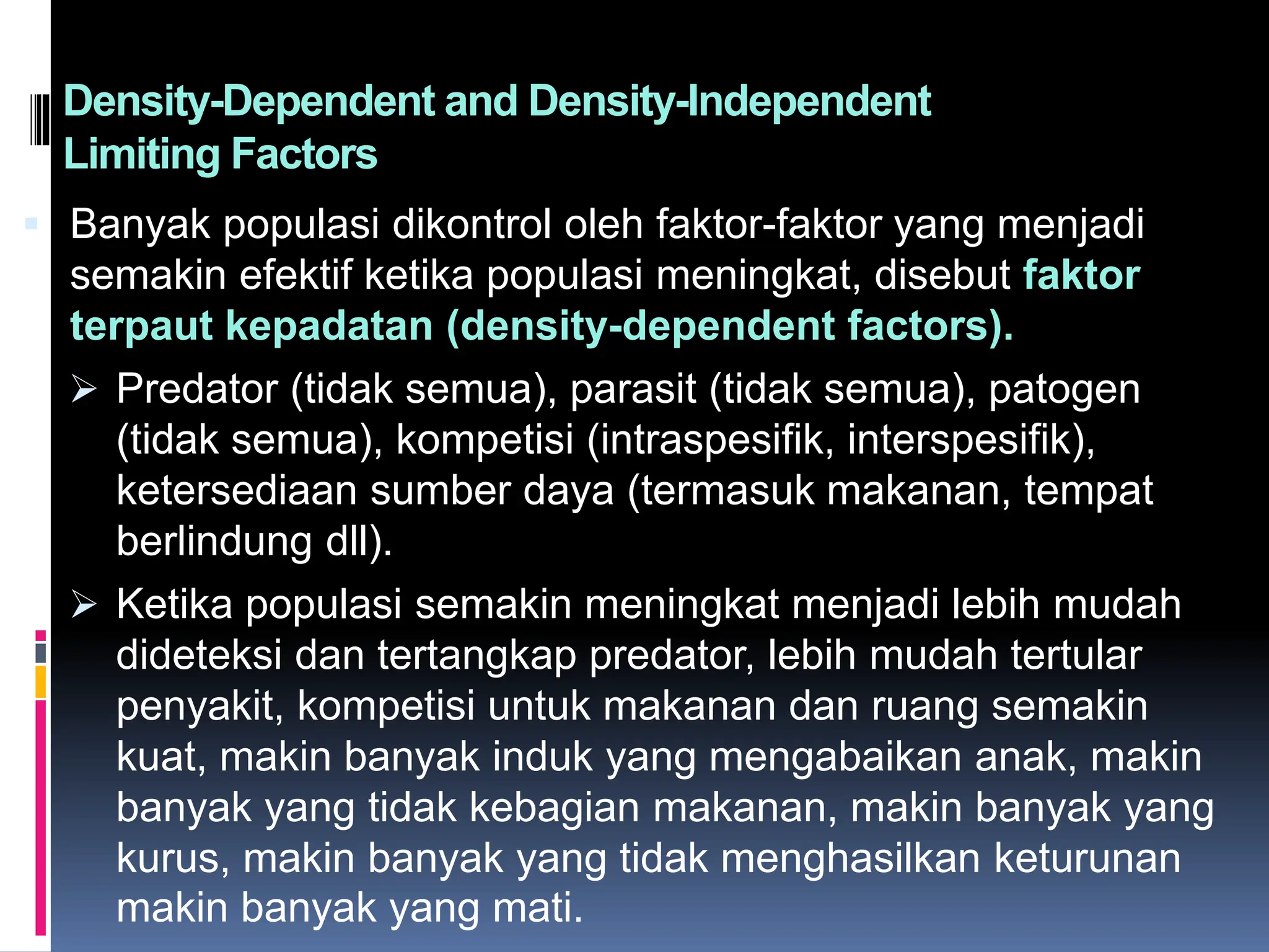 Ekologi pertumbuhan populasi lingkungan. | PPTX